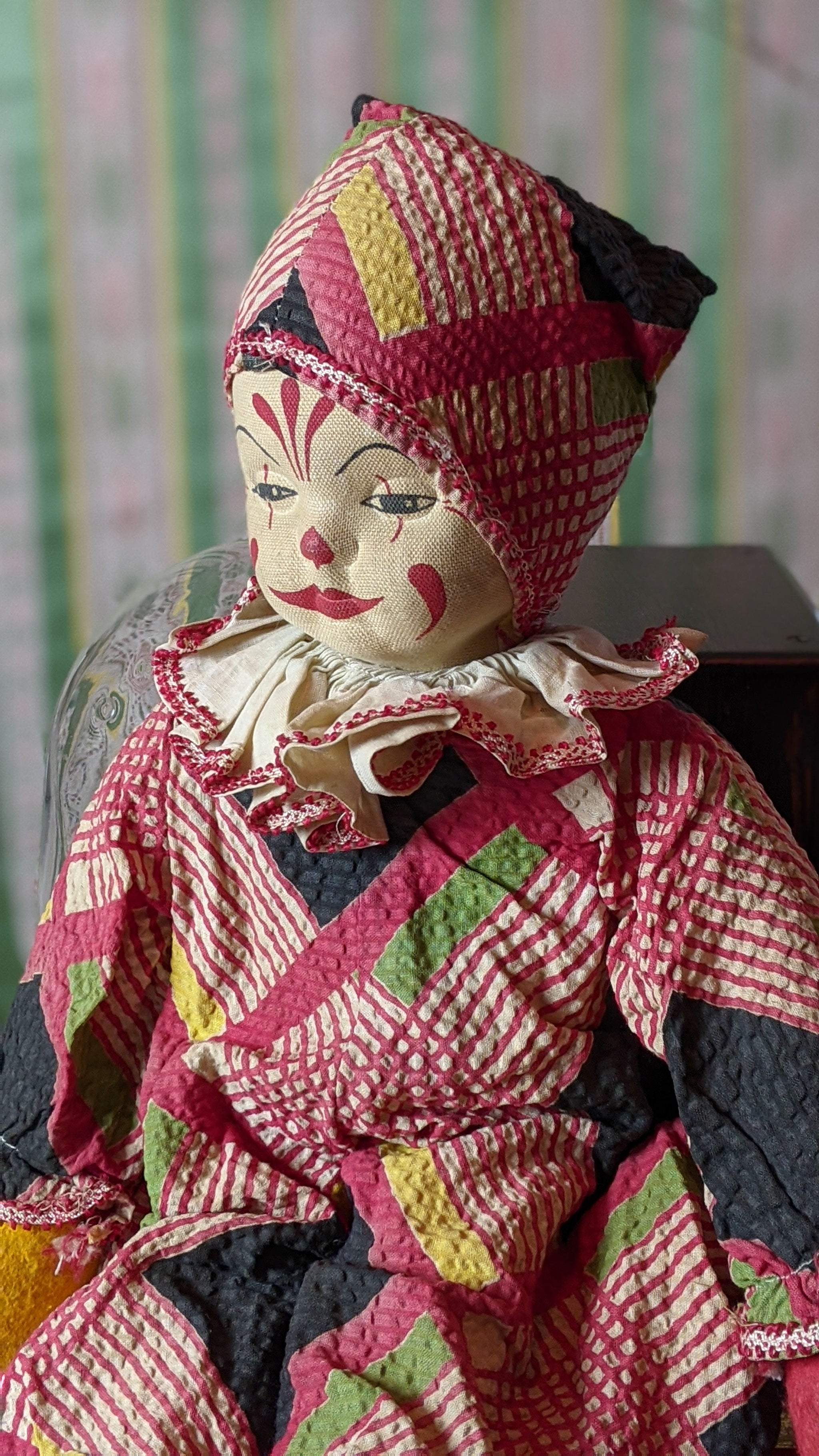 Vintage cloth clown doll – SAD ROSETTA