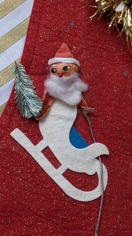 Vintage Christmas stocking – SAD ROSETTA