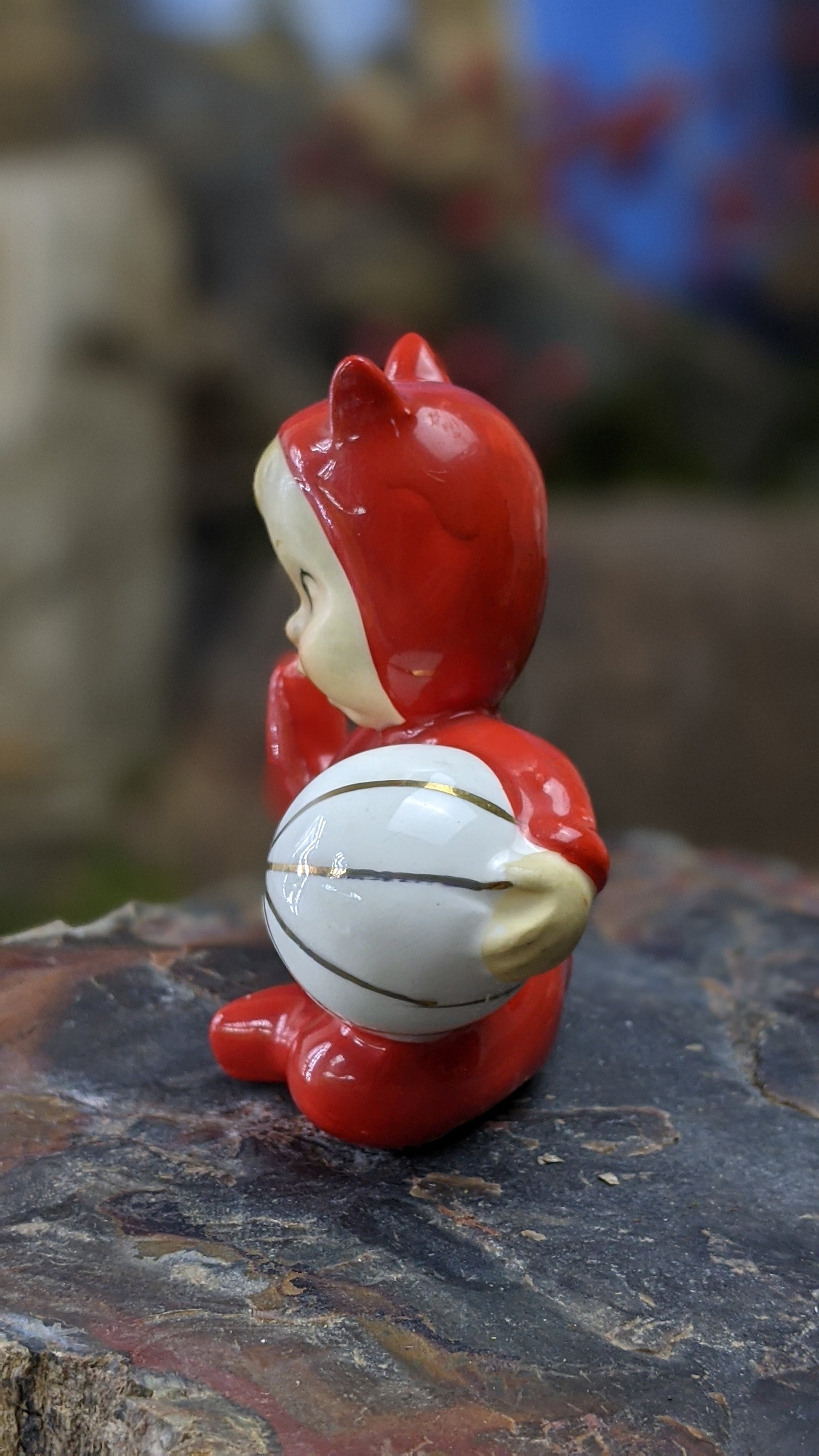 Vintage mini Napco devil pixie with ball – SAD ROSETTA